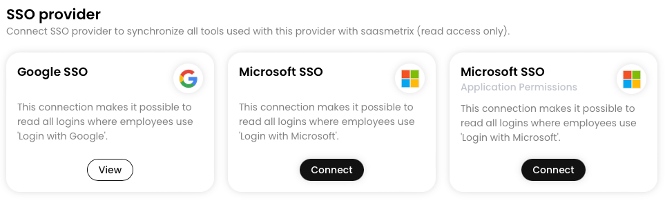 SSO | saasmetrix Support